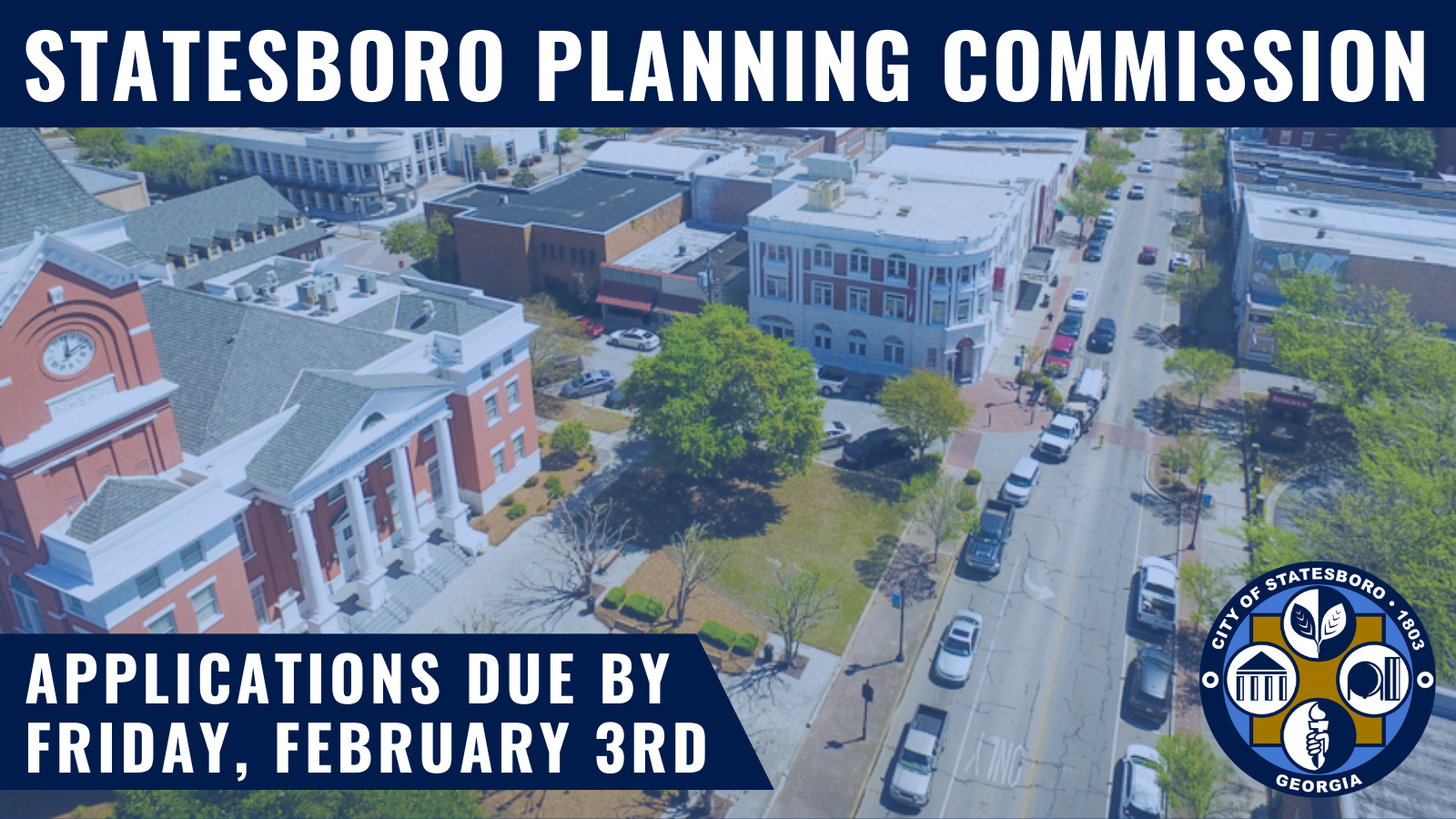 City Of Statesboro Seeking Applications For Planning Commission The City Of Statesboro Seeking Applications For Planning Commission The